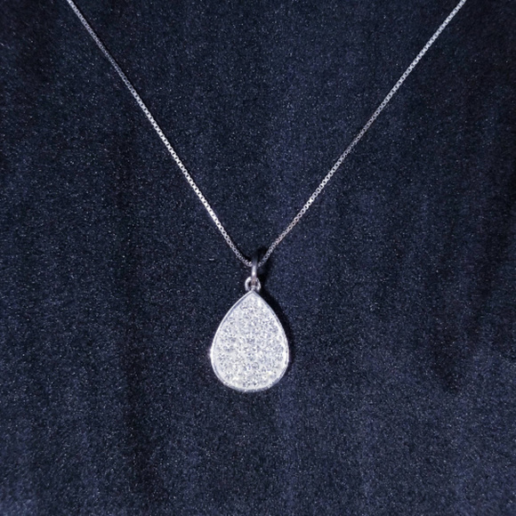3 Royal Dazzy | Jewelry | Sterling Silver Simple Teardrop Cz Pendant ...